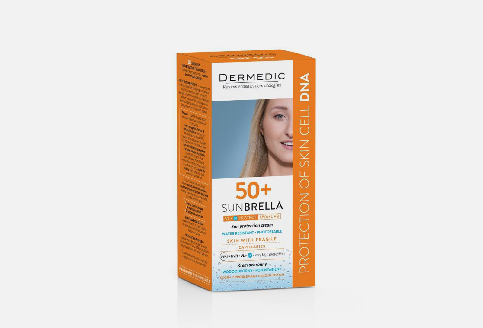 DERMEDIC Cream Sunscreen SPF50+ Sunbrella Fragile 50 ml — buy in Qatar