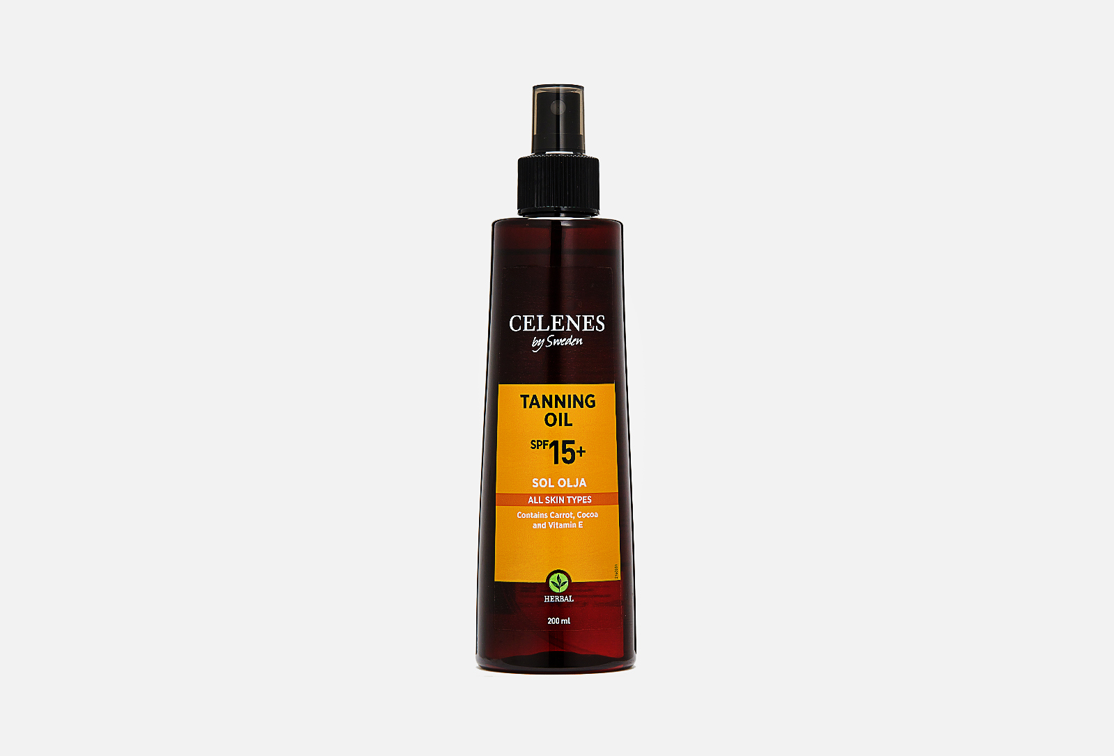 CELENES Body tanning oil spf15 Sol olja 200 ml — buy in Qatar