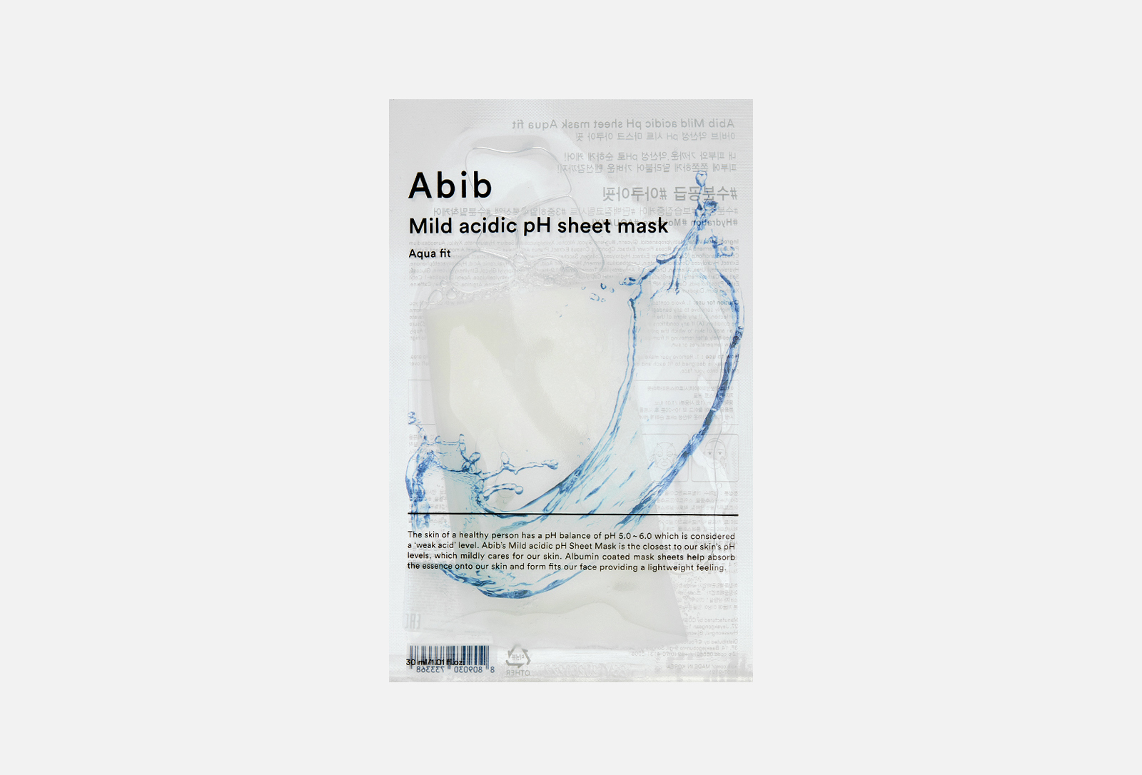 ABIB Face sheet mask Acidic ph aqua fit 1 pcs — buy in the UAE