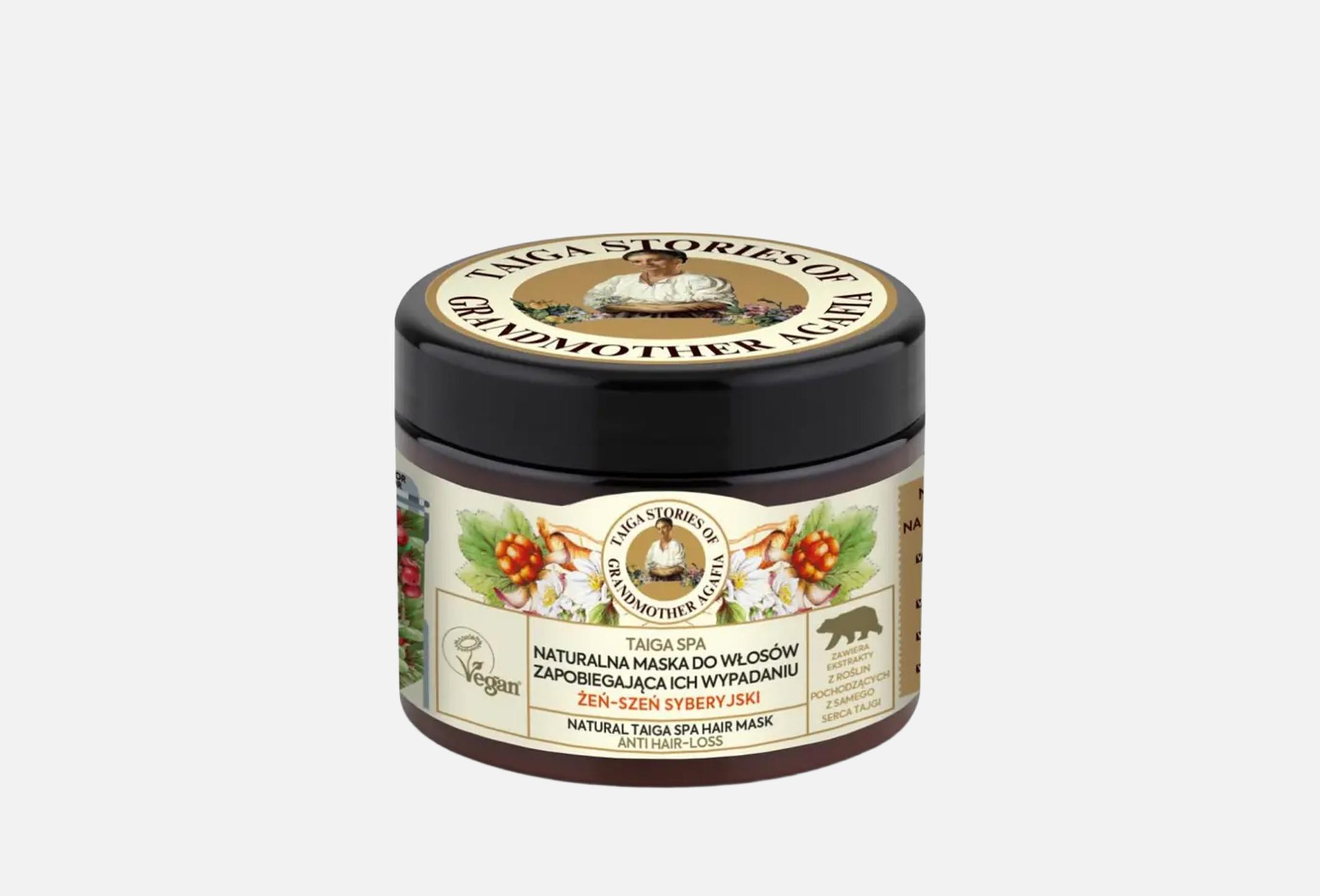 White Agafia Anti-Hair Loss Mask Taiga Stories 300 ml — buy in Qatar