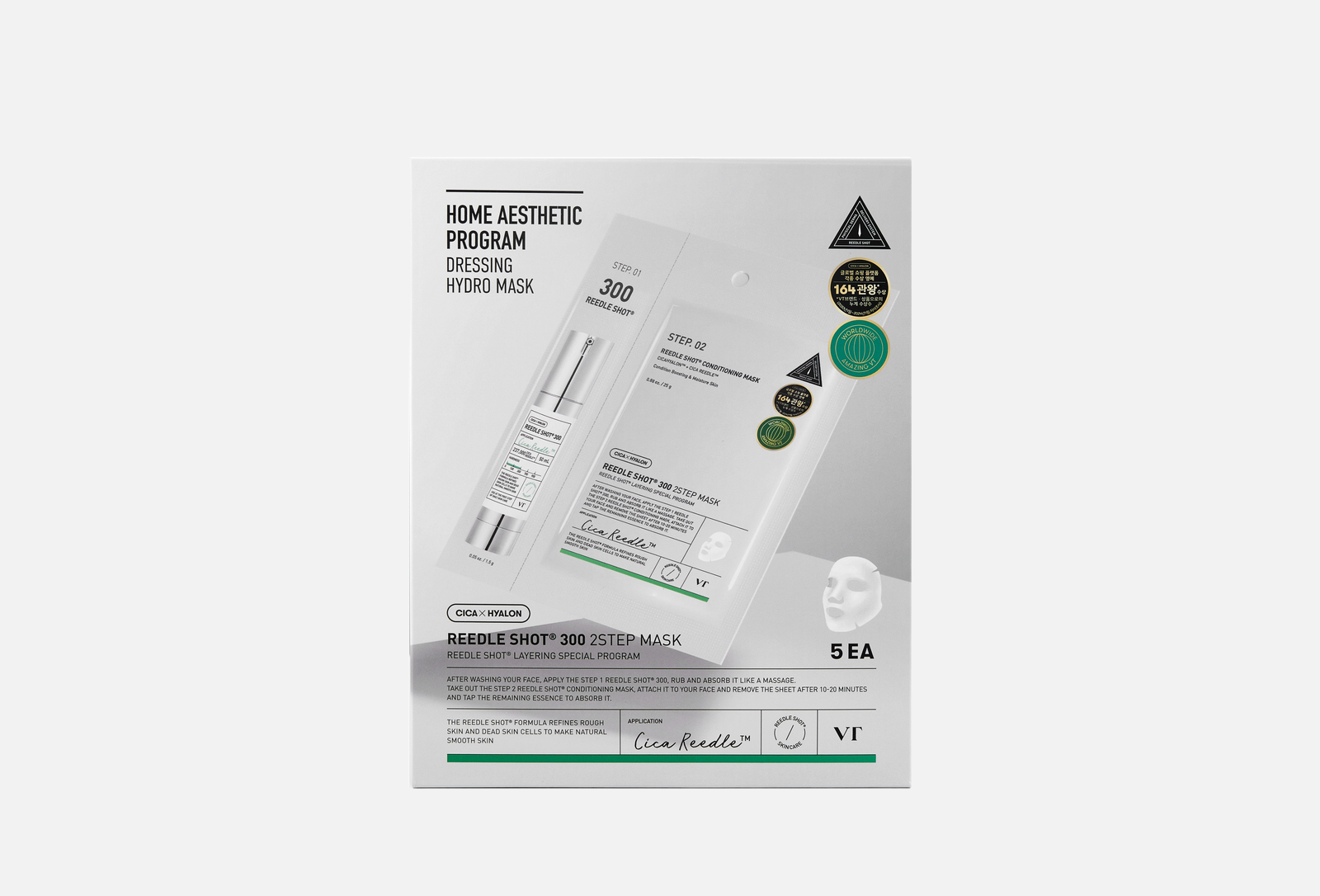 VT 2 STEP Face Sheet Mask Set REEDLE SHOT 300 5 pcs — buy in Qatar