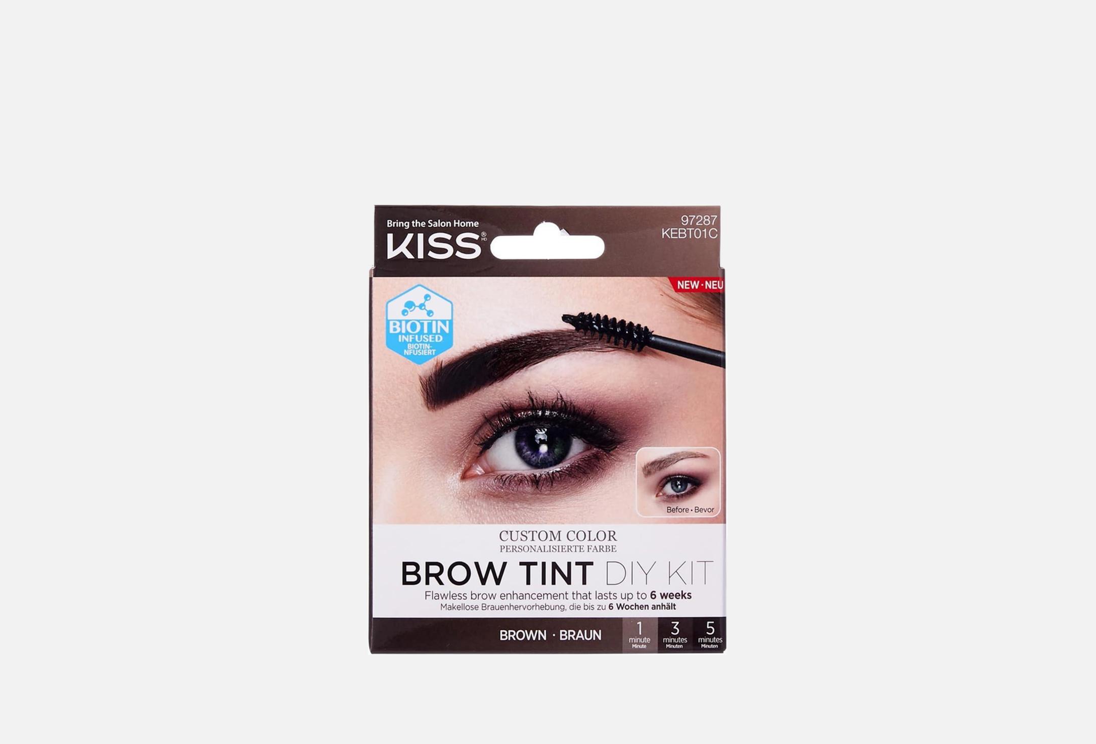 KISS NEW YORK Professional Brow Tinting Set Brow Tint DIY Kit 6 pcs ...
