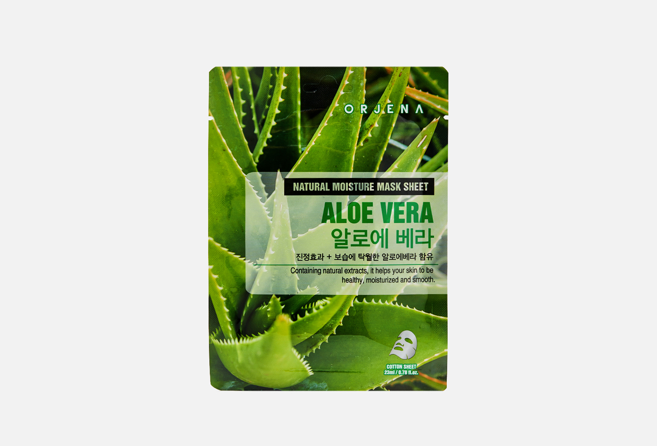 ORJENA Nourishing Face Sheet Mask Aloe Natural Moisture 1 pcs — buy in Qatar