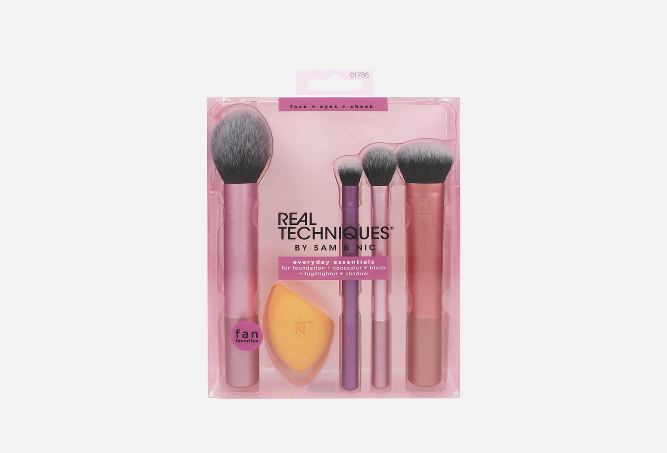 Real Techniques Face Makeup Brush Set Everyday Essentials 5 pcs — buy in the UAE